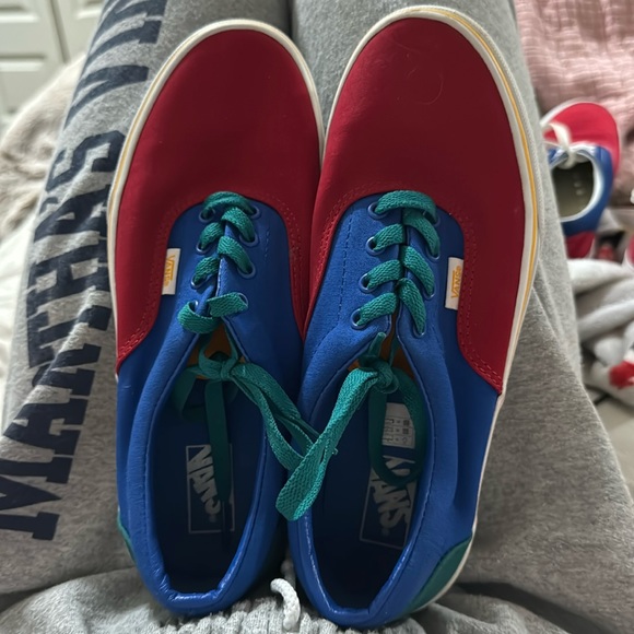 Vans | Shoes | Red Blue And Green Vans | Poshmark